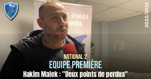 Hakim Malek : "Deux points de perdus" - Allez-Alès.fr
